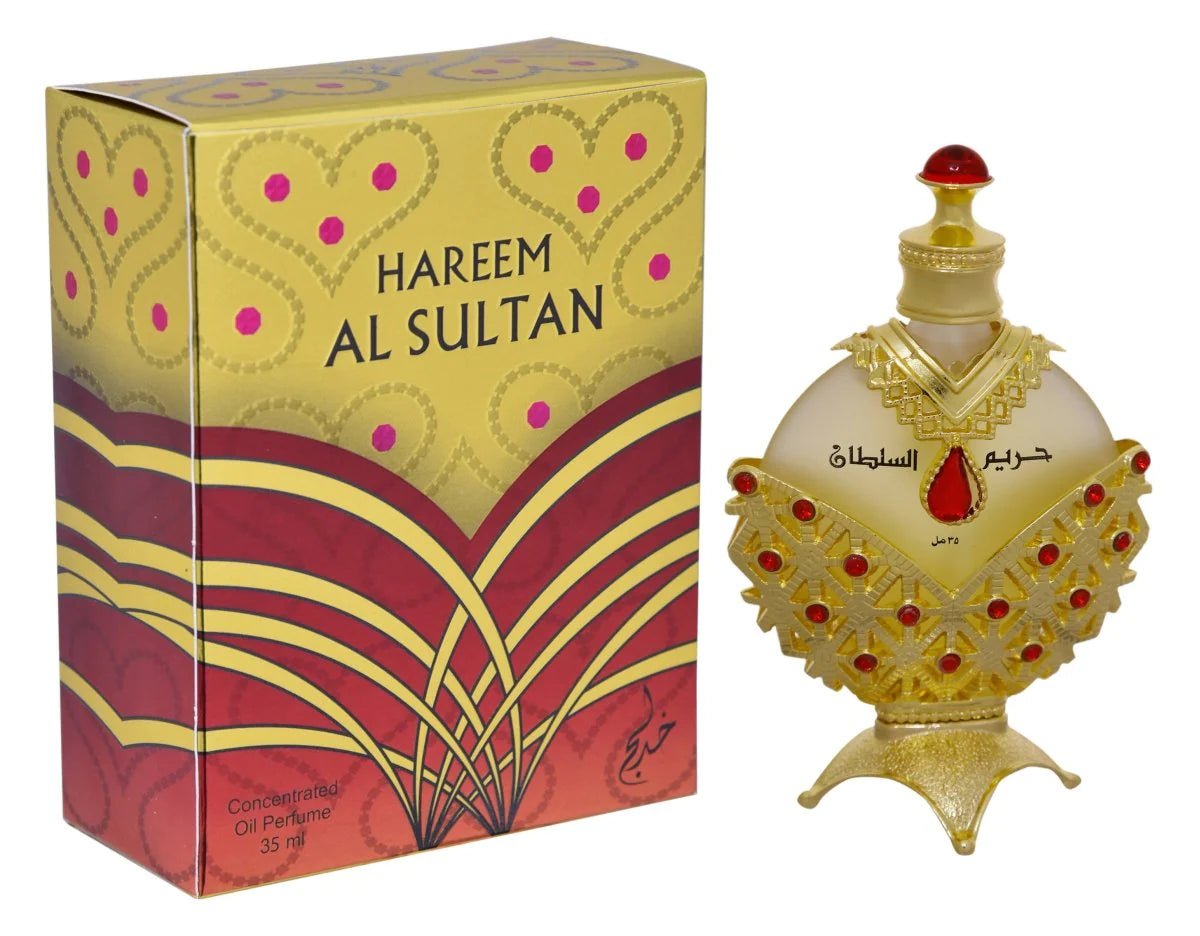 Hareem Al Sultan Gold 35ml oil + pocket Spray Woman – The Perfume Club